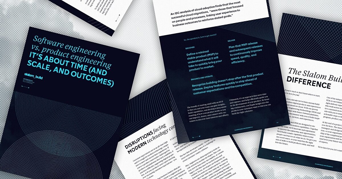 Slalom Build Software Engineering Vs Product Engineering