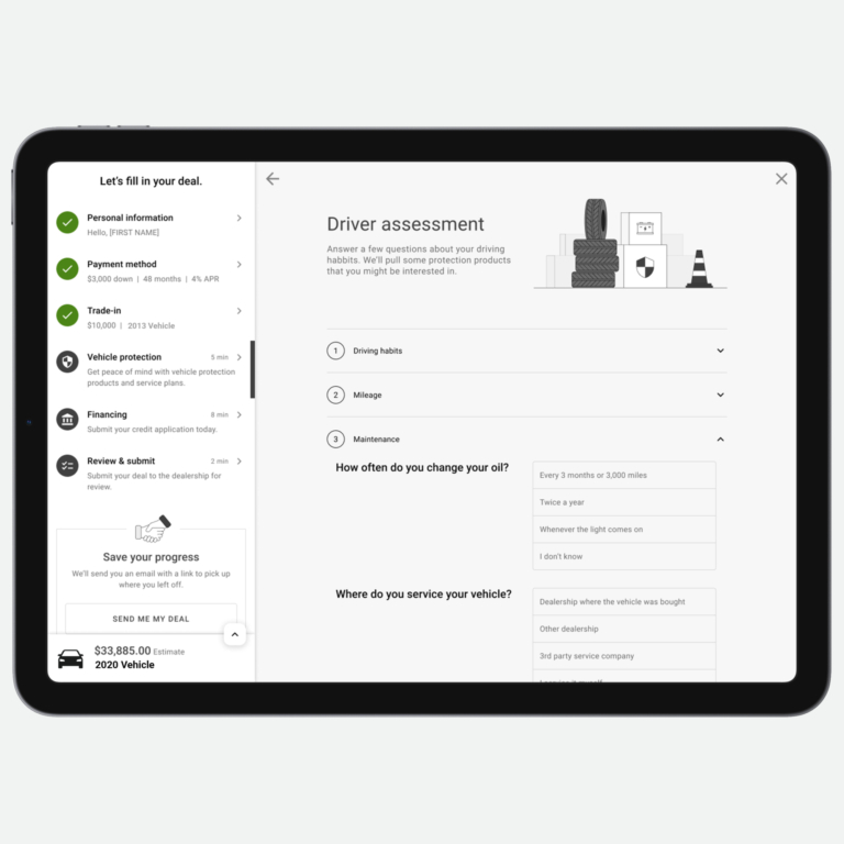 Accelerating the digital retail experience for automobile shopping